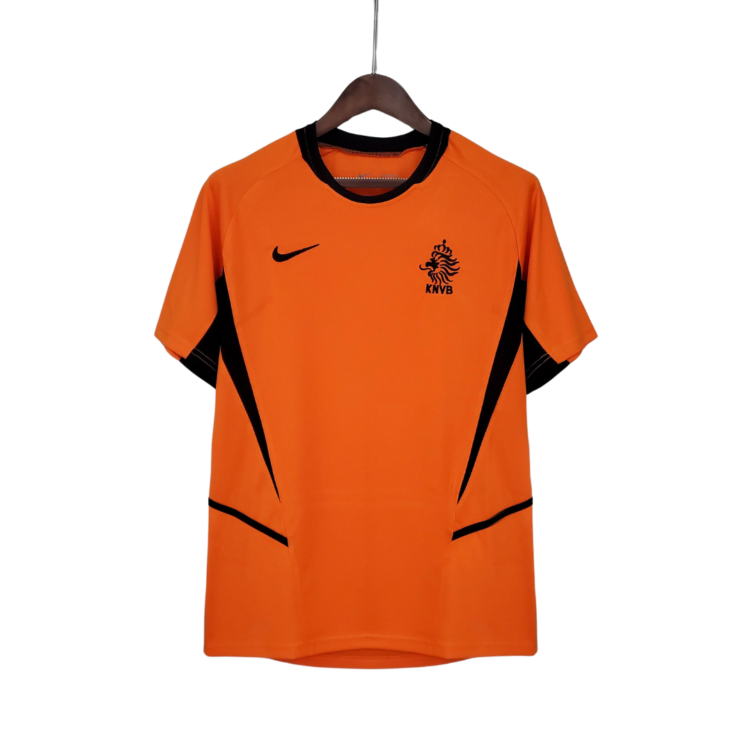 Camisa Retrô Seleção Holanda 2002/02 Home l Fanáticos Por Mantos